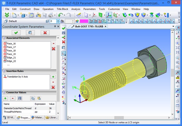 Service Commands and Tools > Creating Libraries of Parametric Elements